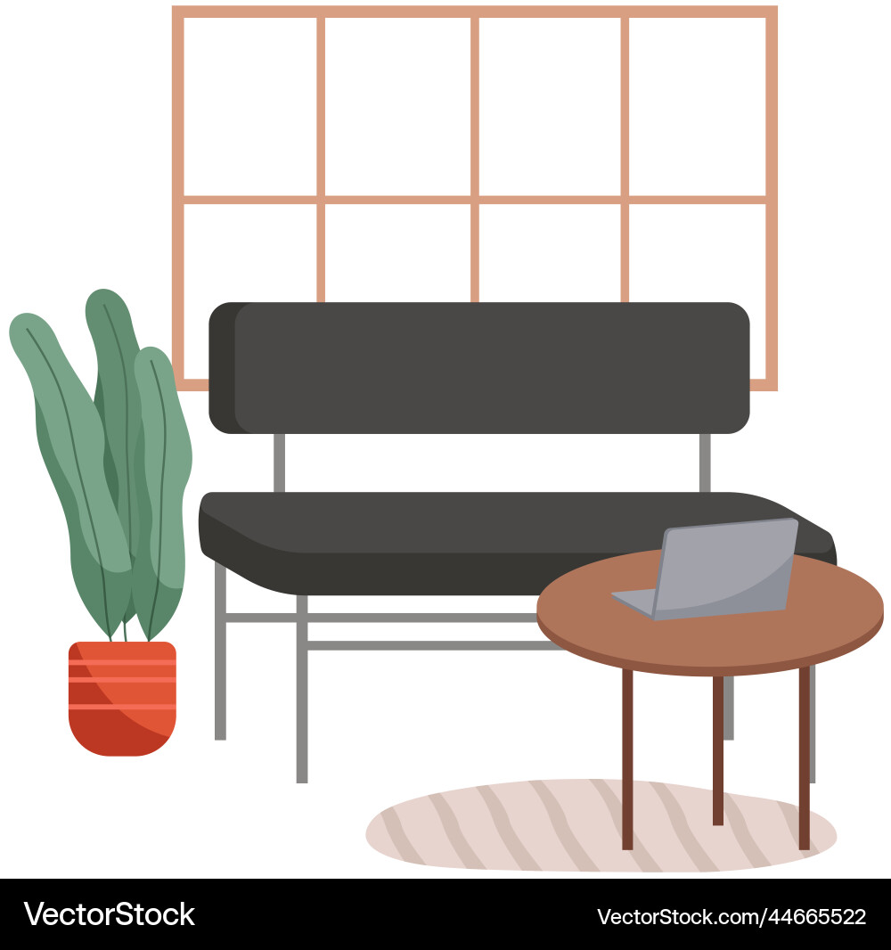 Organization of workplace employee design Vector Image