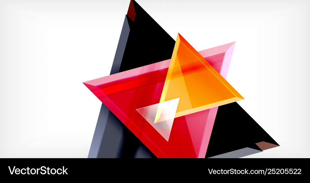 Triangle abstract background Royalty Free Vector Image