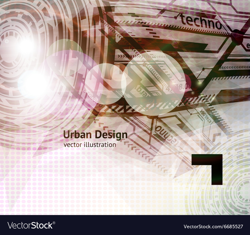 Abstract techno background Royalty Free Vector Image