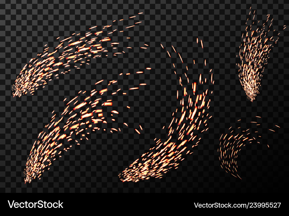 Creative of welding metal fire Royalty Free Vector Image