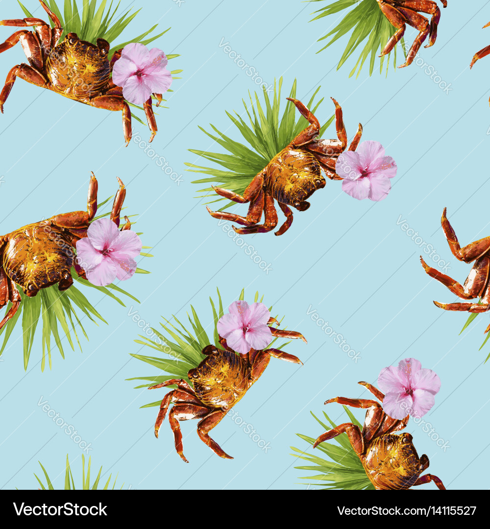 Tropical summer pattern of beach vacation design Vector Image