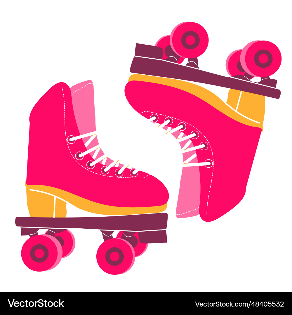80s Roller Skates Clipart