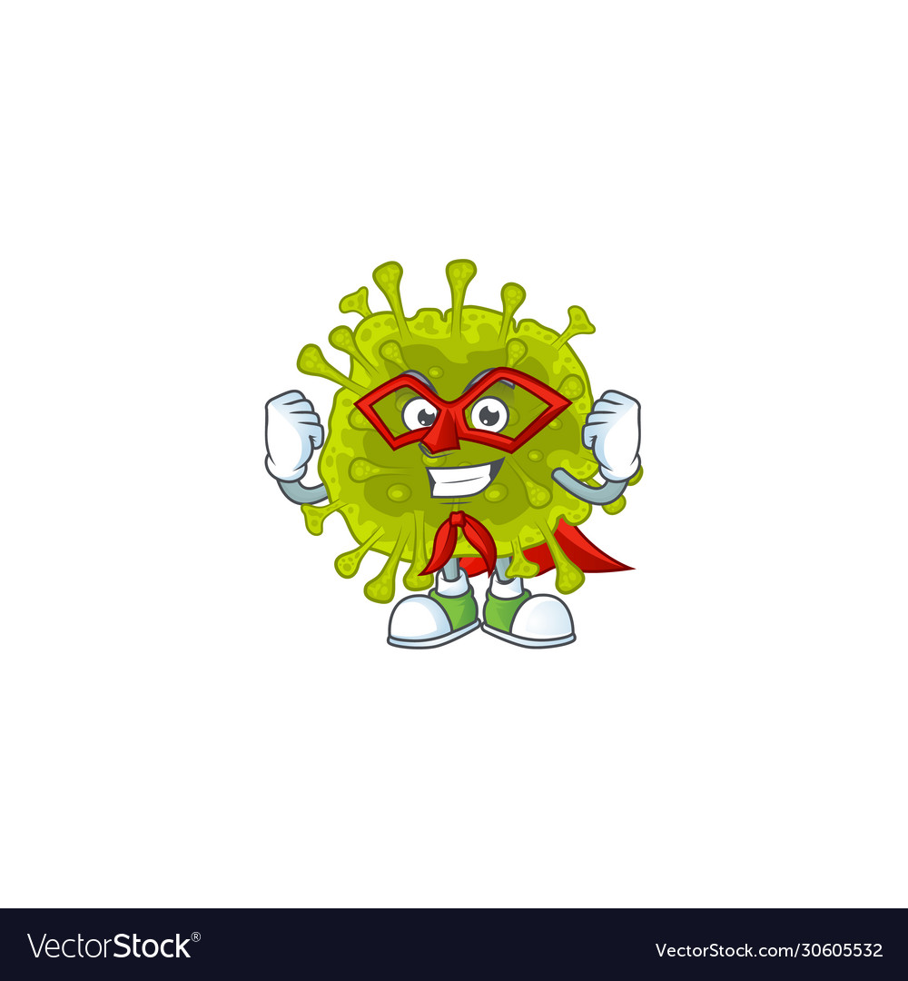 A picture coronavirus spread dressed as super hero