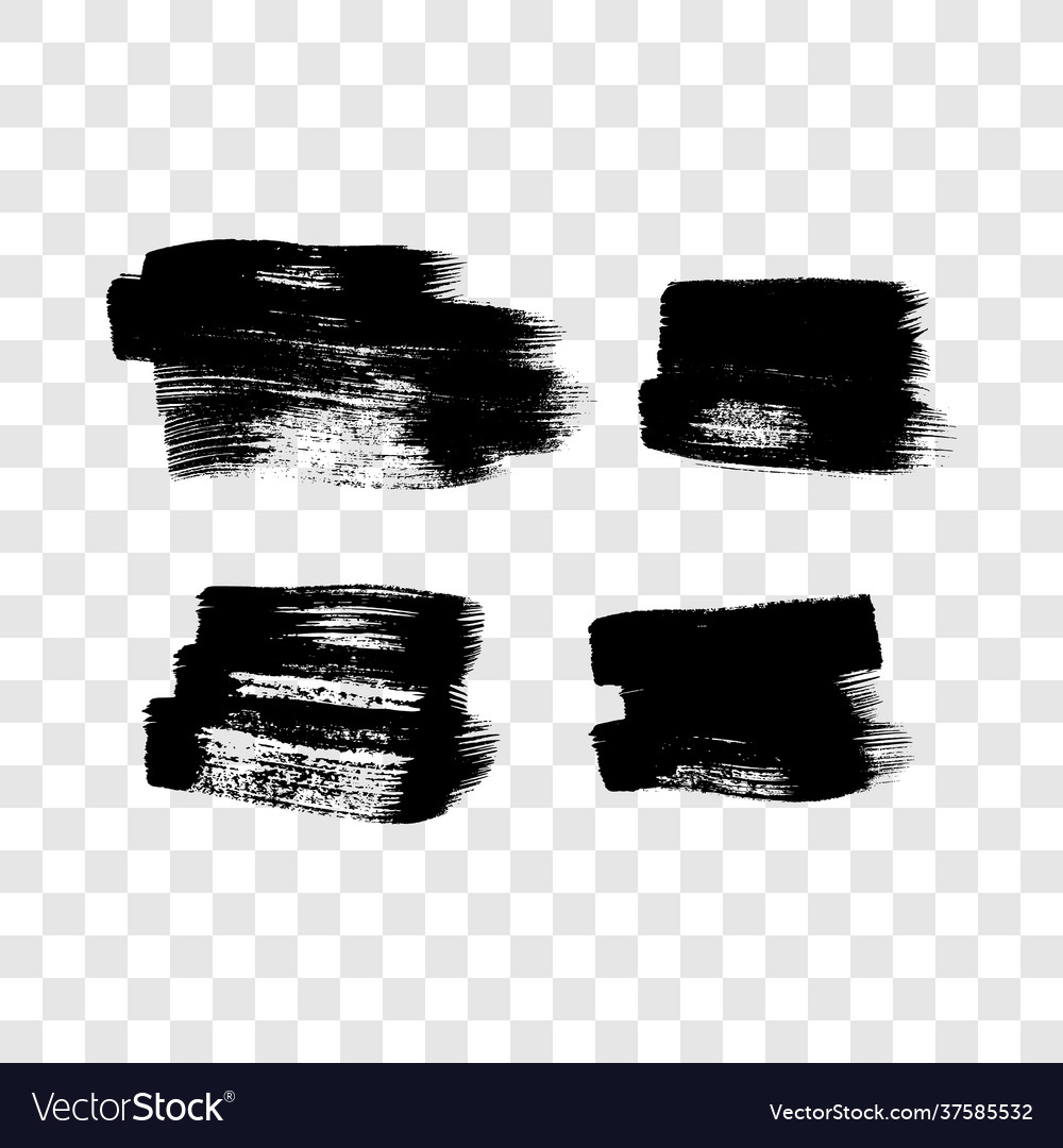 Black grunge brush stroke Royalty Free Vector Image