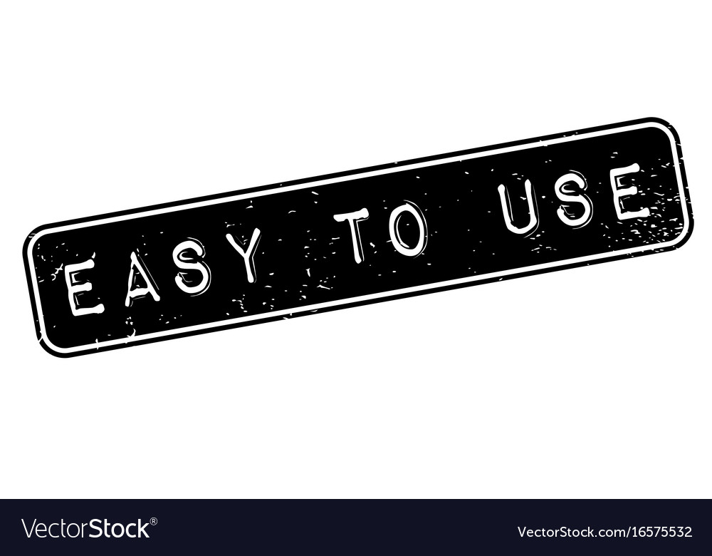 Easy to use rubber stamp Royalty Free Vector Image