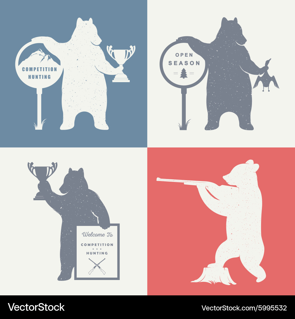 Fun bear Royalty Free Vector Image - VectorStock