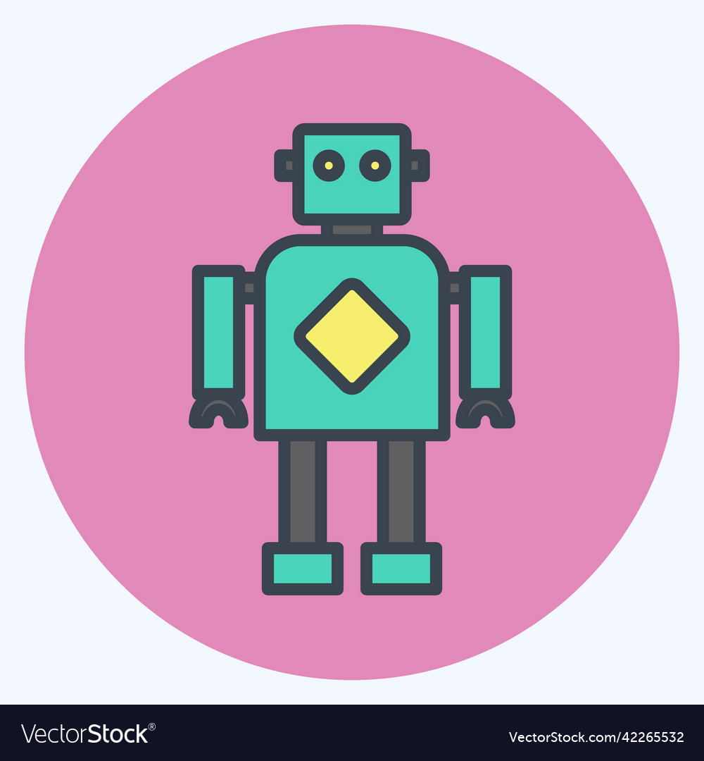 Icon robotics suitable for data analytics symbol Vector Image