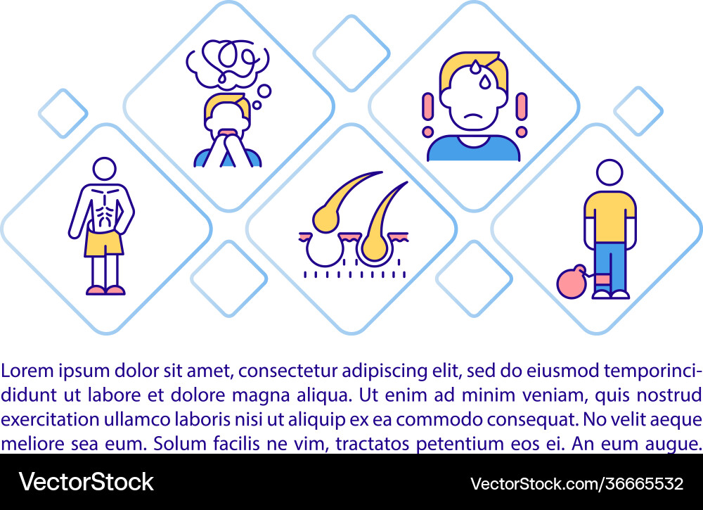 Post covid19 syndrome concept icon with text Vector Image