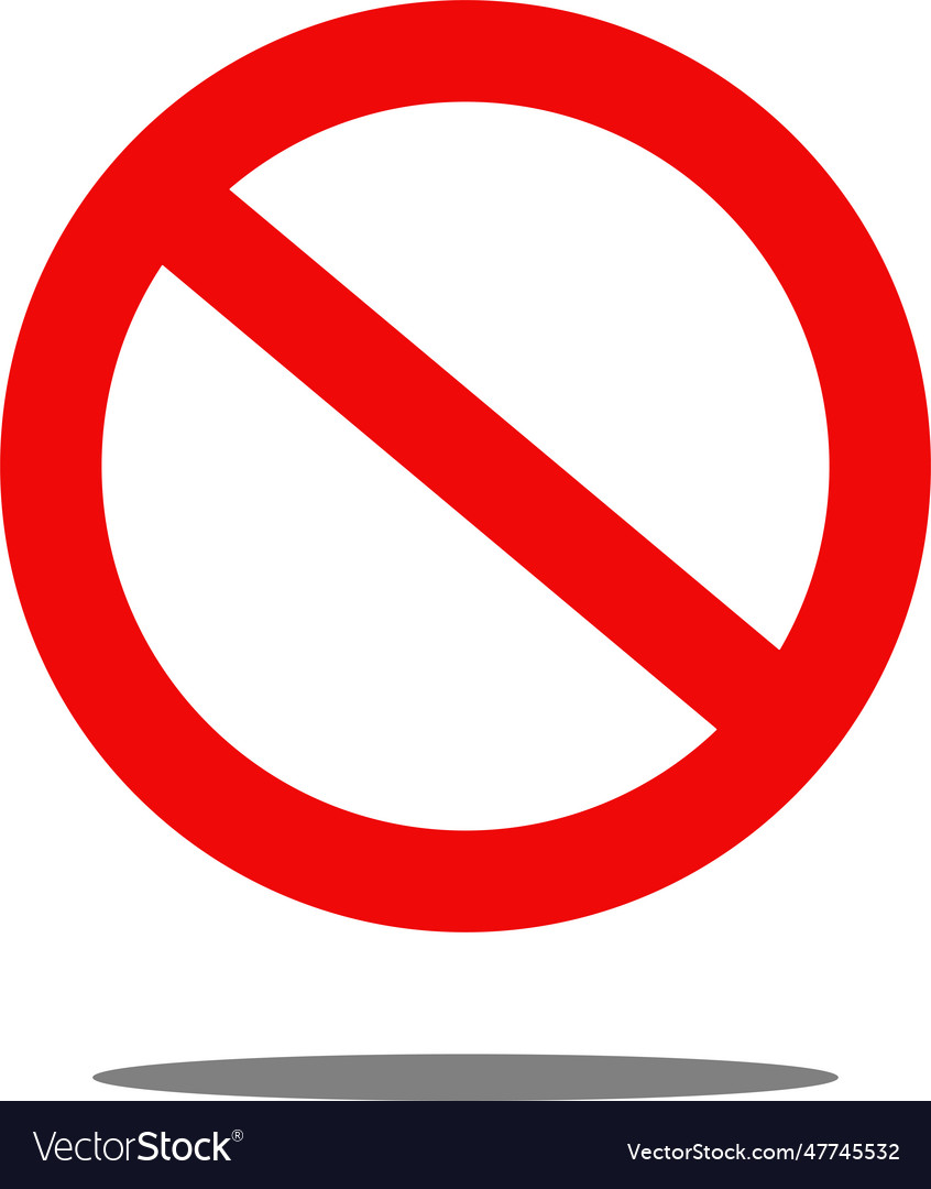 Prohibited Royalty Free Vector Image - VectorStock