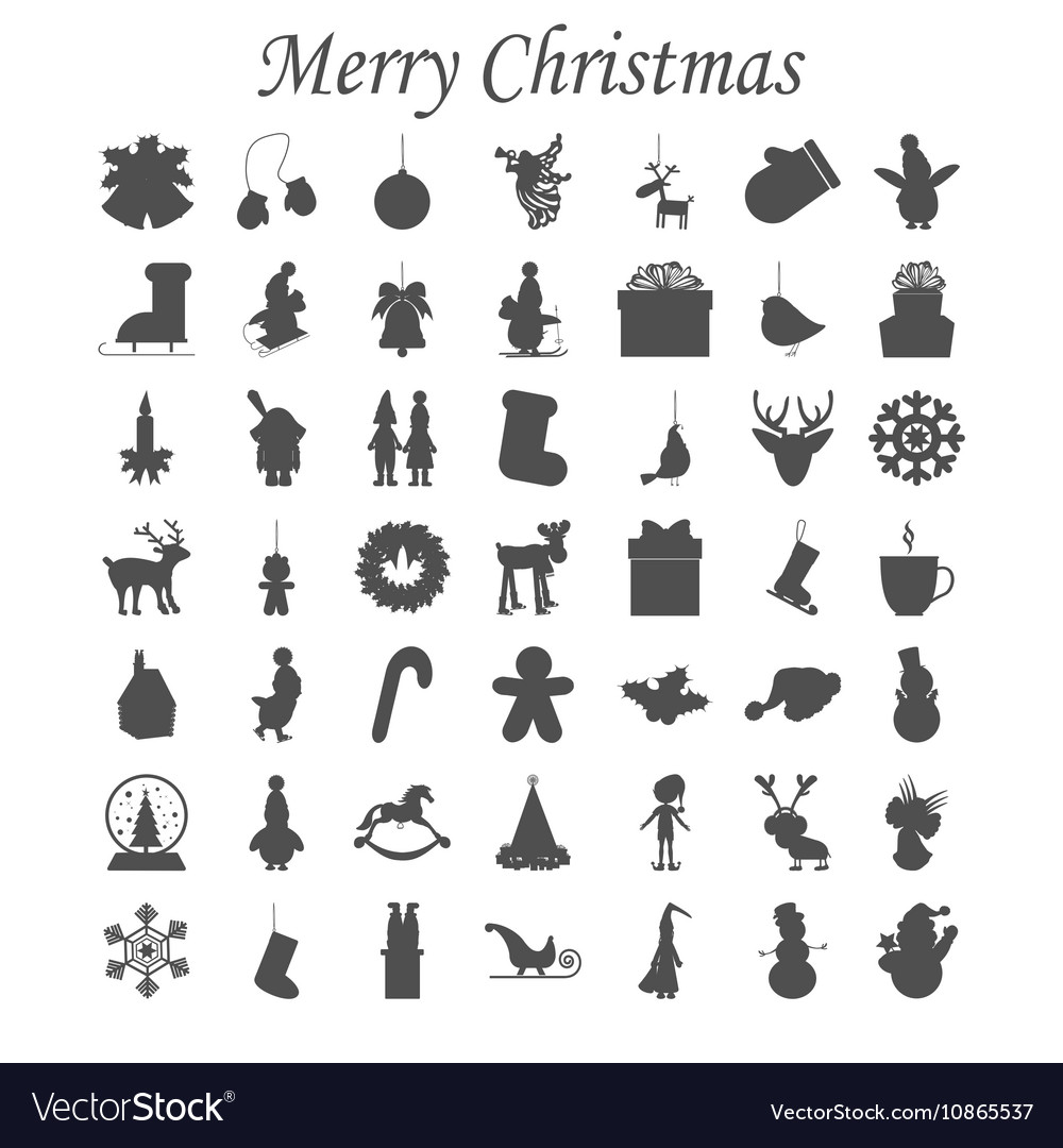 Christmas set Royalty Free Vector Image - VectorStock