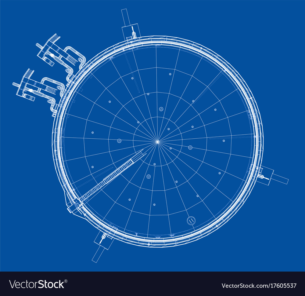 Clock face perspective view Royalty Free Vector Image