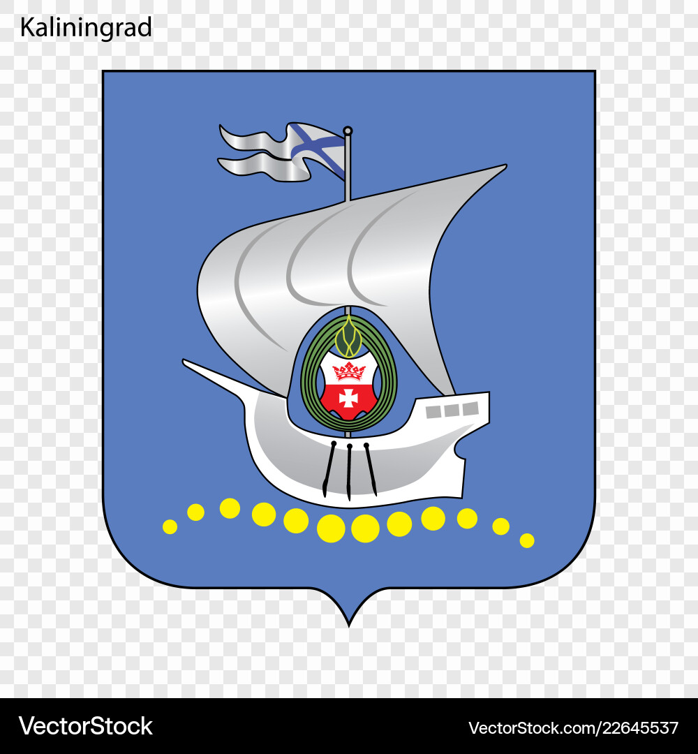Emblem of kaliningrad Royalty Free Vector Image