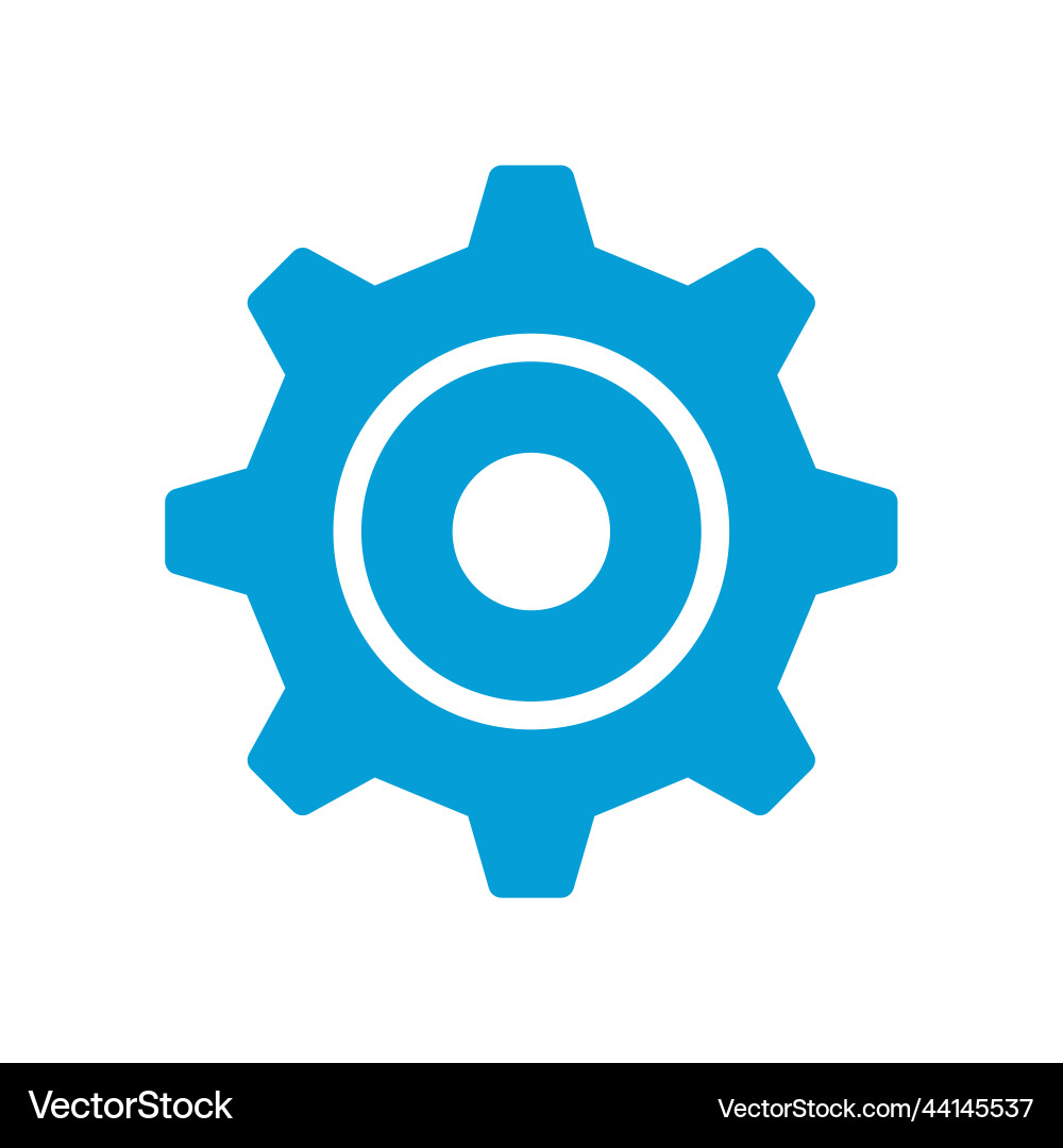 Gear wheel icon machine for setting ideas Vector Image