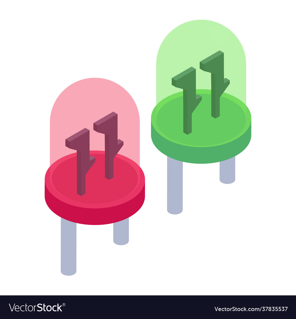 Led diodes Royalty Free Vector Image - VectorStock