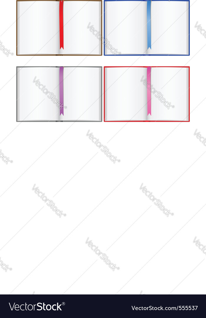 Opened books Royalty Free Vector Image - VectorStock