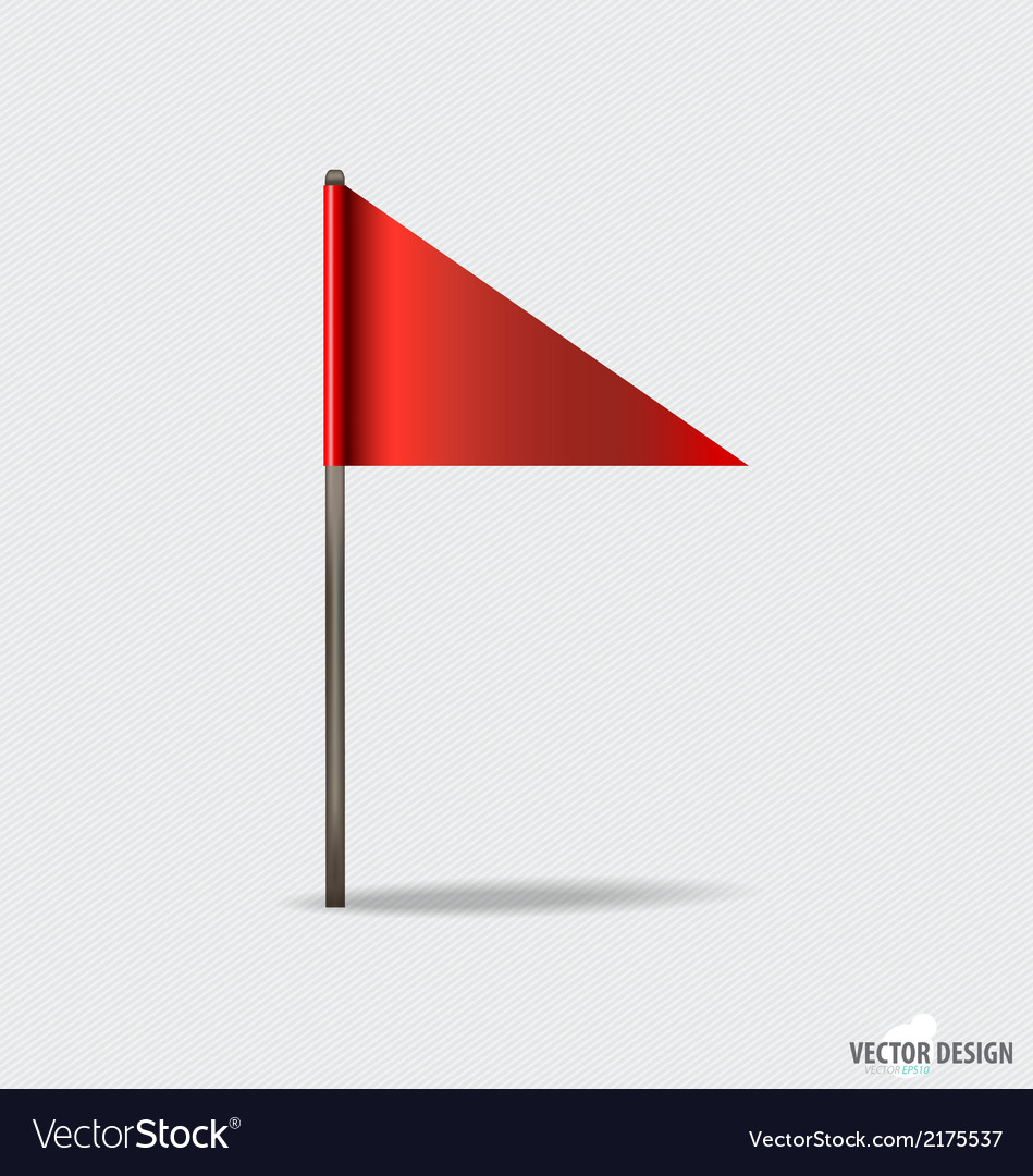 Red flags Royalty Free Vector Image - VectorStock