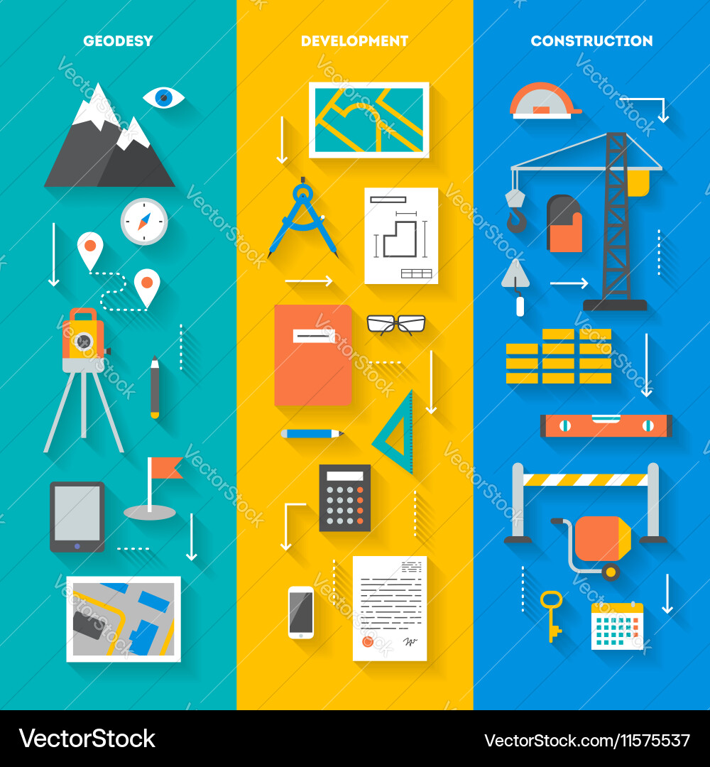 Set of conceptual vertical banners Royalty Free Vector Image