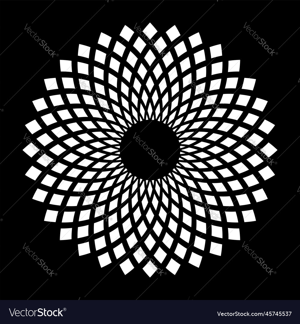 White Circle Pattern Royalty Free Vector Image