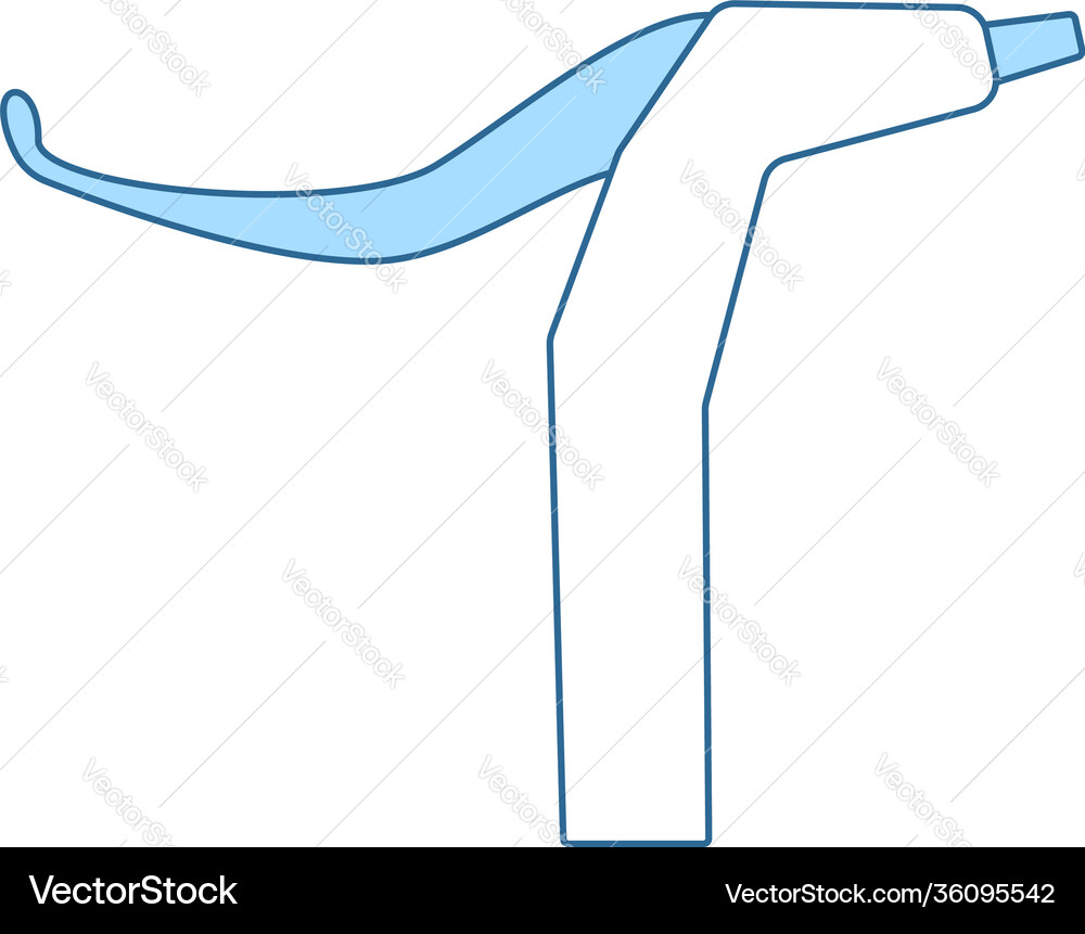 Bike handlebar brake icon Royalty Free Vector Image