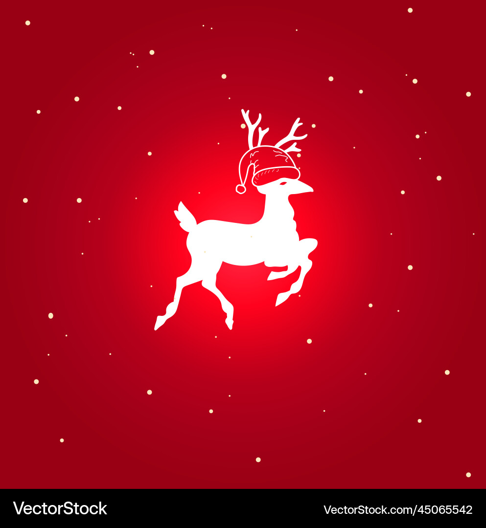 Christmas deer icon deer isolated symbol Vector Image