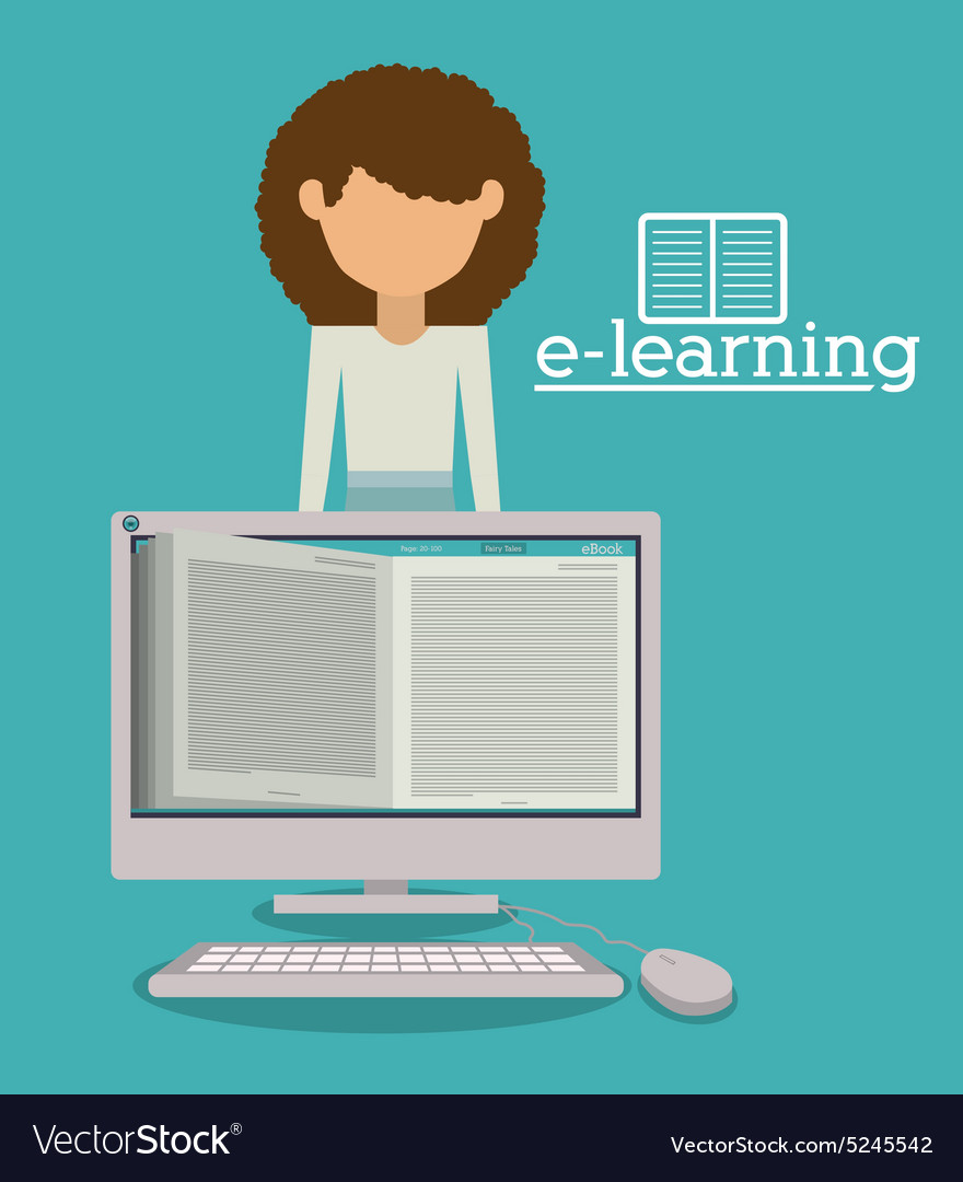 E-learning design Royalty Free Vector Image - VectorStock