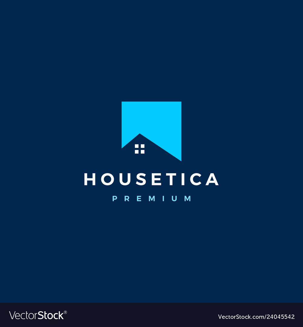House home roof logo icon download Royalty Free Vector Image
