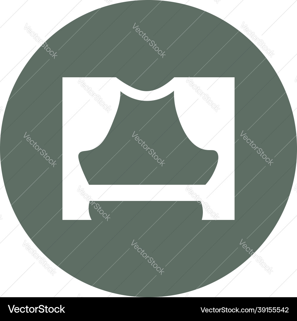Theater stage icon on white background Royalty Free Vector