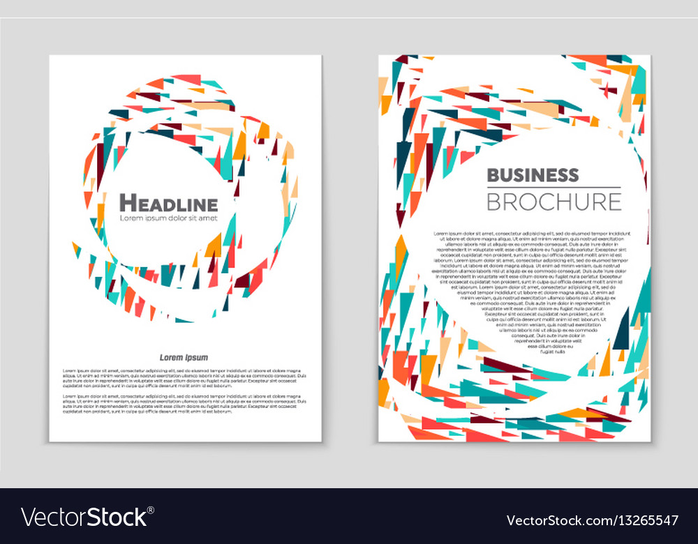 Abstract layout background set for art Royalty Free Vector