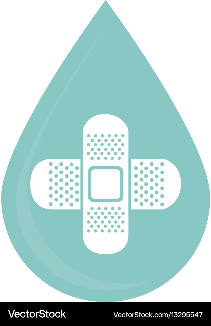 Bandage medical isolated icon Royalty Free Vector Image