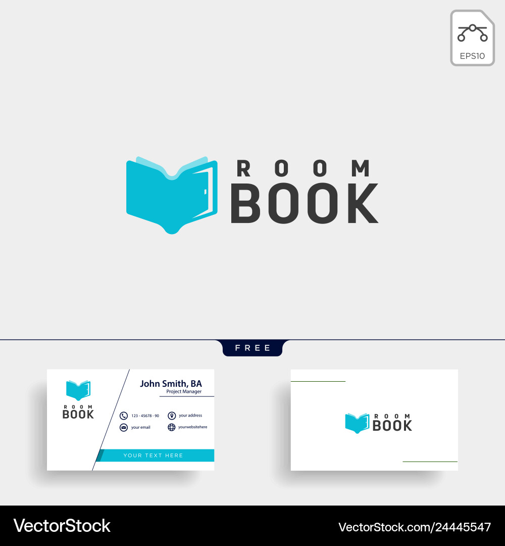 Door education book library logo template icon Vector Image