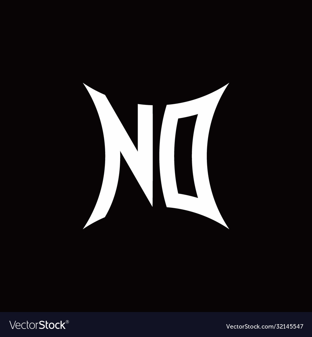 Nd monogram logo with sharped shape design Vector Image