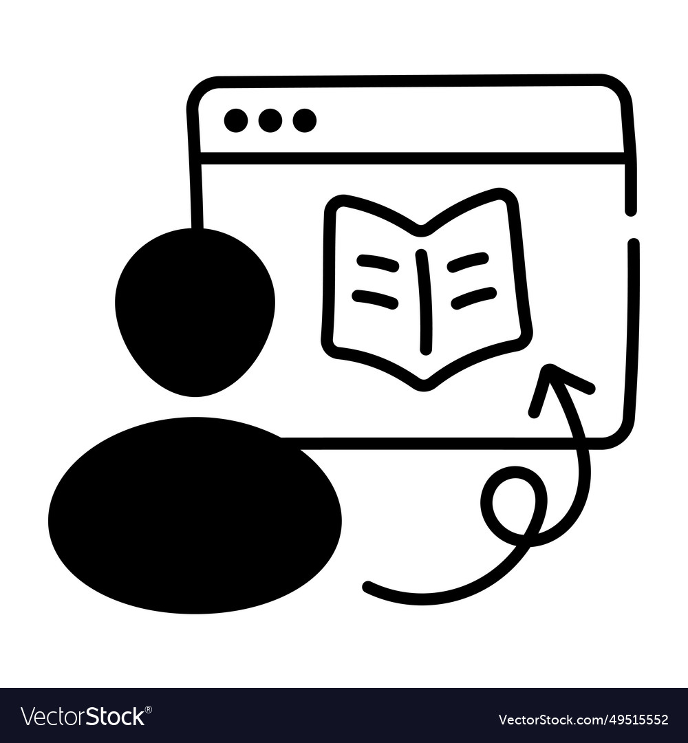 Educational website Royalty Free Vector Image - VectorStock