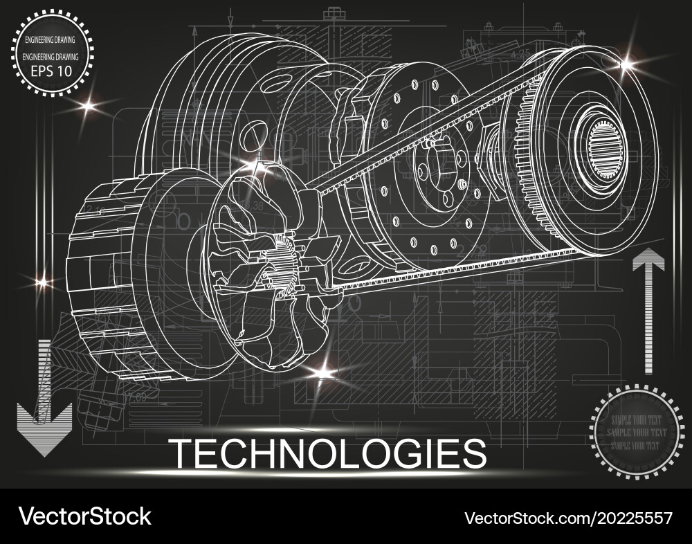 Belt gear Royalty Free Vector Image - VectorStock