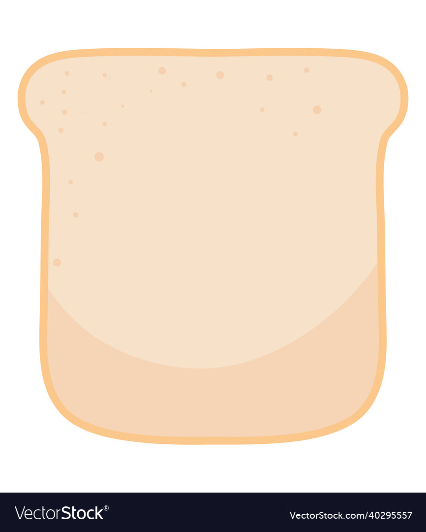 Bread slice icon Royalty Free Vector Image - VectorStock