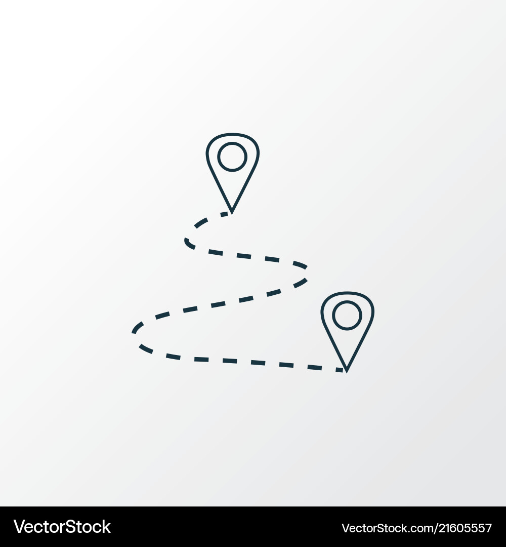 Destination icon line symbol premium quality Vector Image