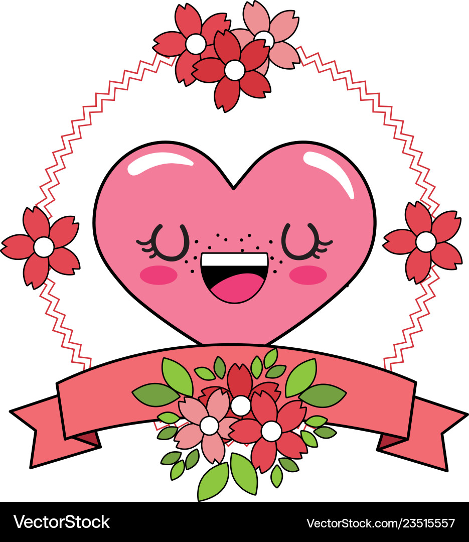 Love heart cartoon Royalty Free Vector Image - VectorStock