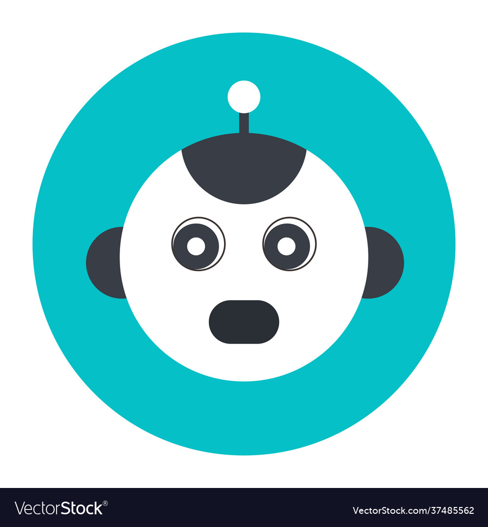 Robot face Royalty Free Vector Image - VectorStock