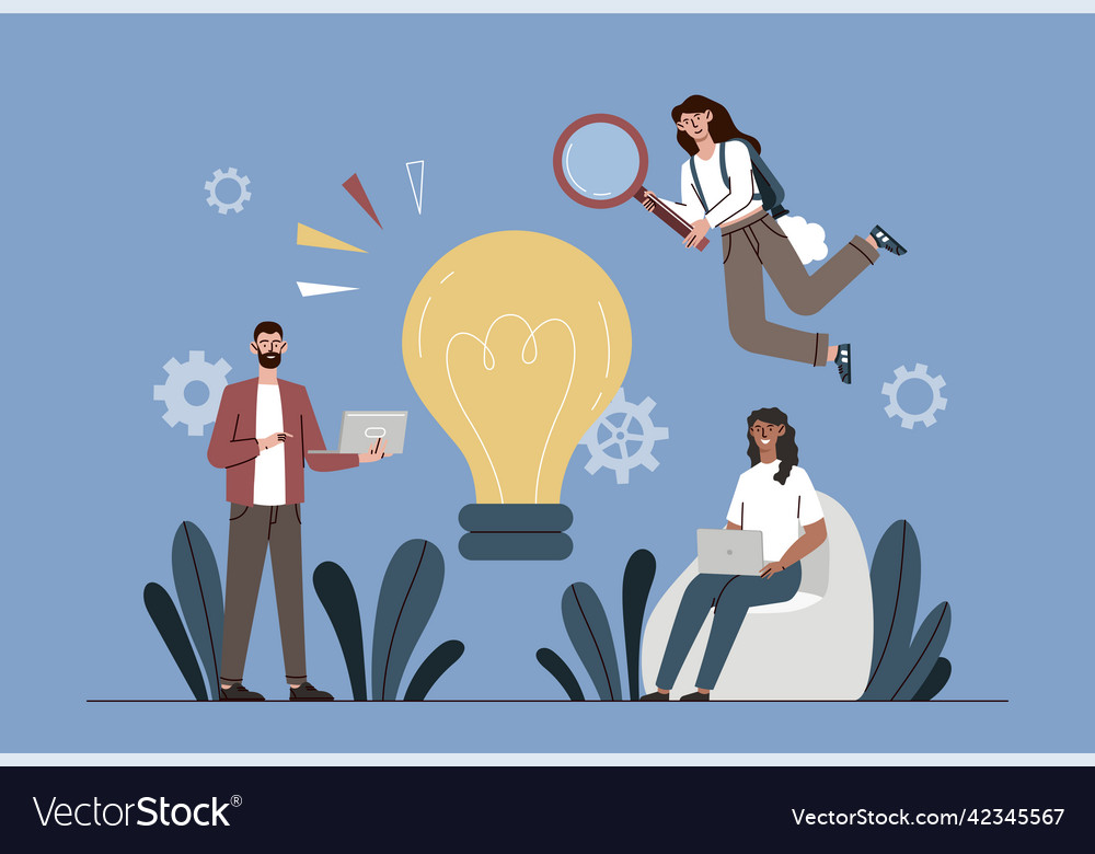 Creative idea concept Royalty Free Vector Image