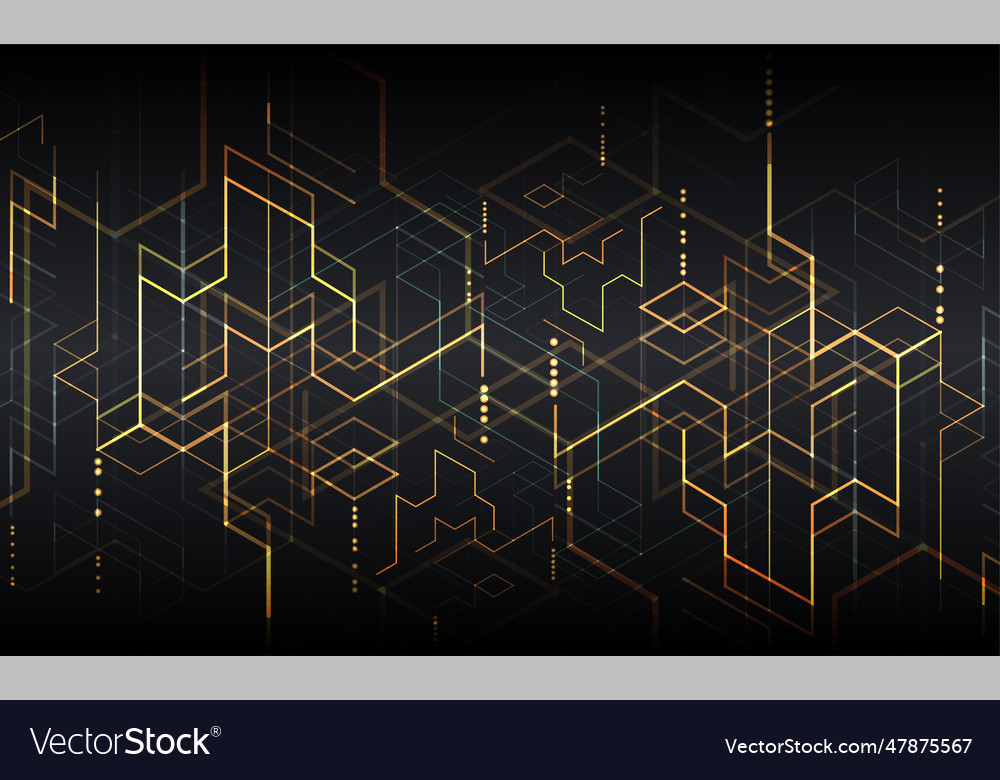 Digital technology and engineering background Vector Image