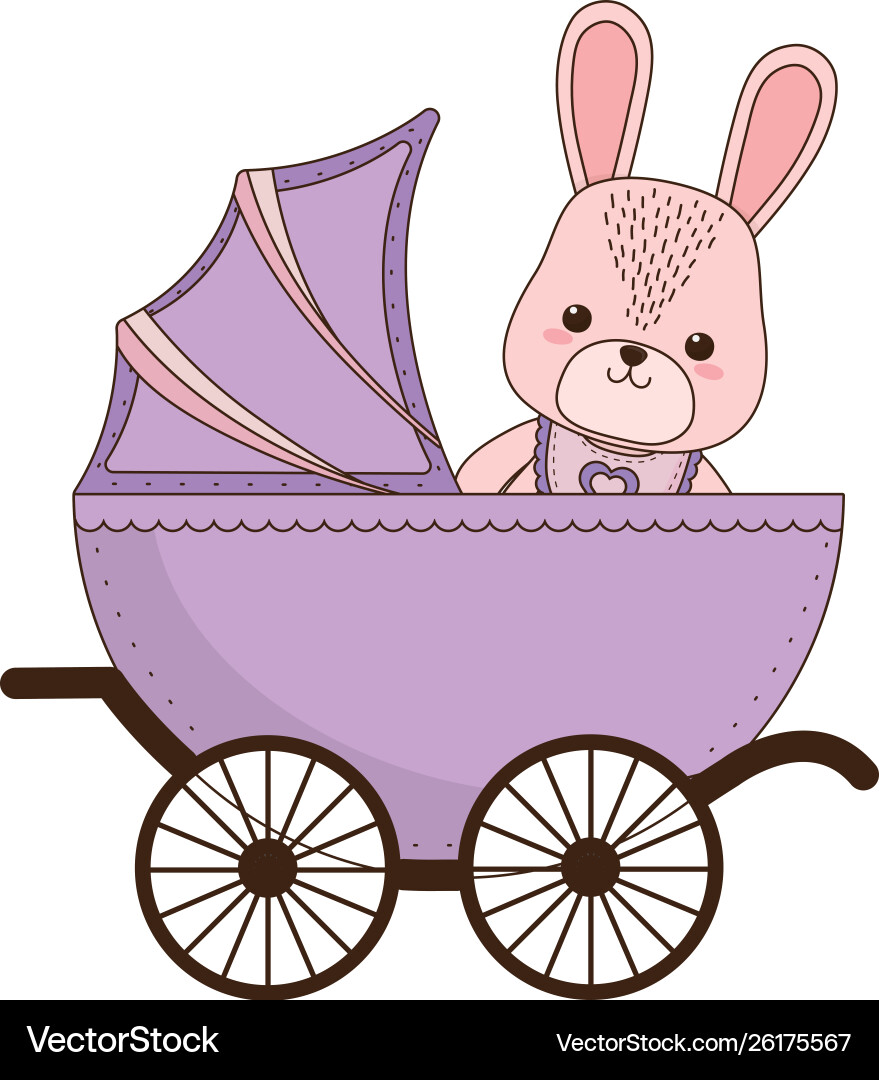Isolated baby rabbit cartoon design Royalty Free Vector
