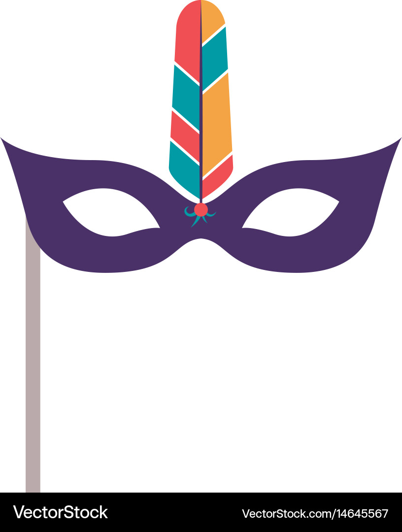 Isolated mask with feather of celebration design Vector Image
