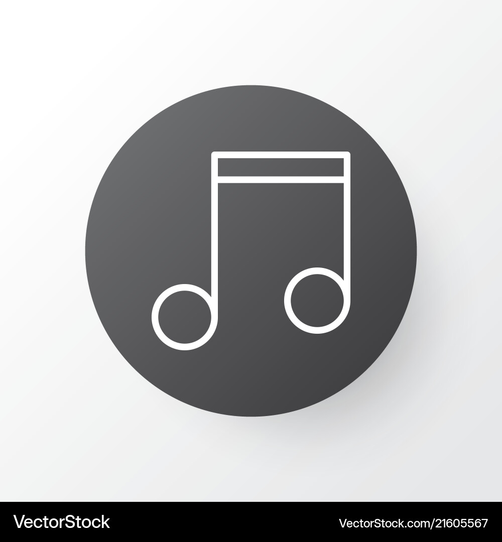 Music icon symbol premium quality isolated note Vector Image