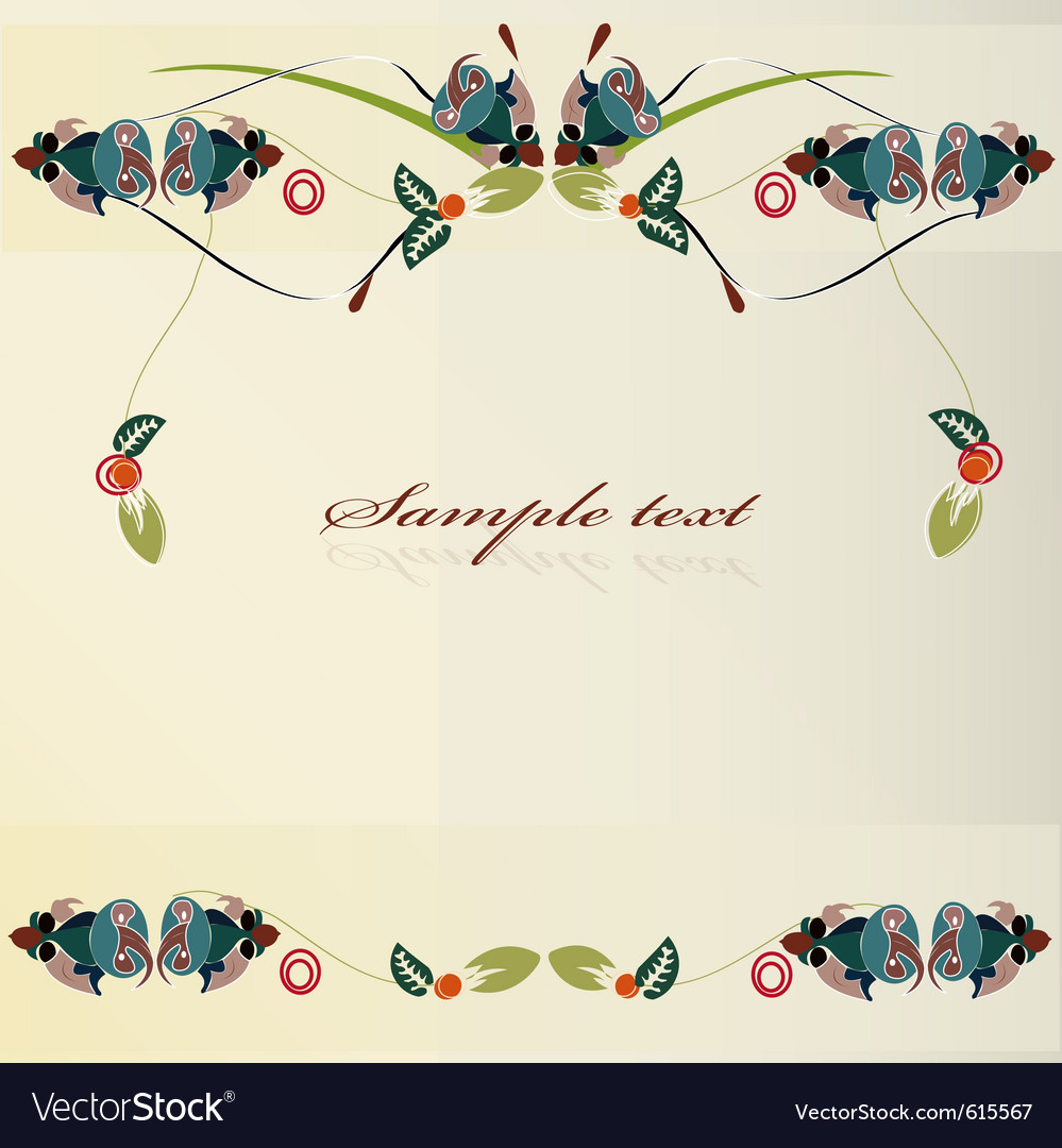Spring frame Royalty Free Vector Image - VectorStock