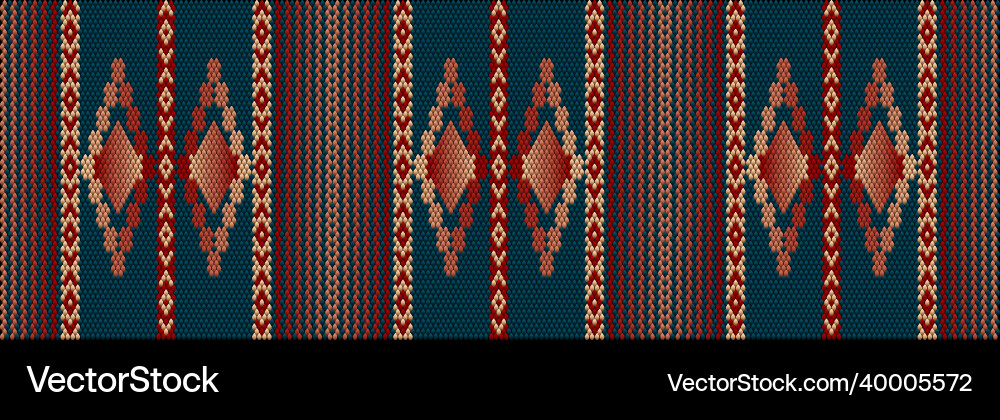 Folk ornament national pattern ethnic embroidery Vector Image