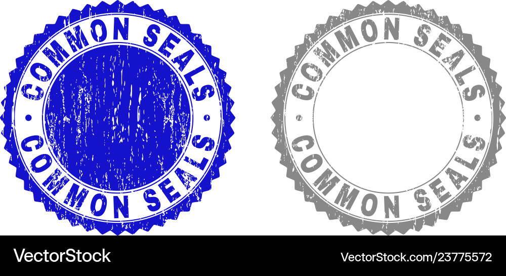 Grunge common seals textured stamp Royalty Free Vector Image