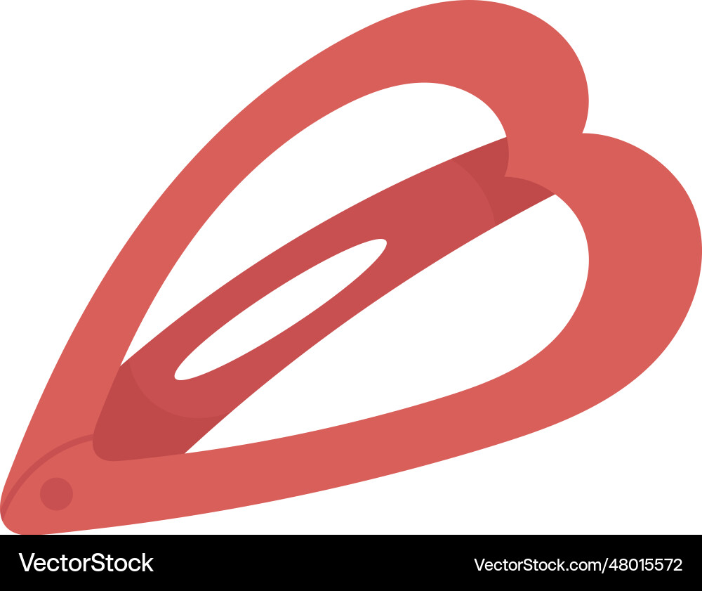 Hair clip accessory Royalty Free Vector Image - VectorStock