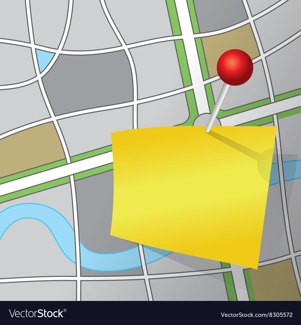 Map message Royalty Free Vector Image - VectorStock