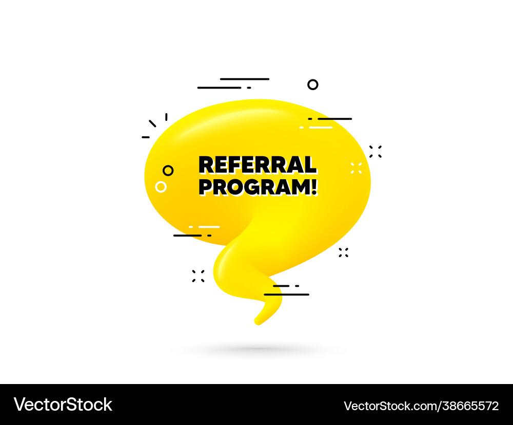 Referral program symbol refer a friend sign Vector Image