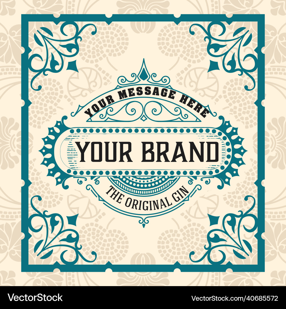 Western card with vintage style Royalty Free Vector Image