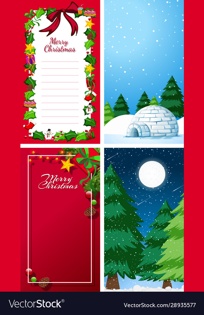 Background templates with christmas theme Vector Image